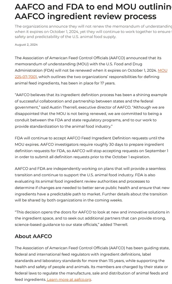 FDA与AAFCO协议终止，对宠物行业影响几何？-北京华认信恒科技发展有限公司
